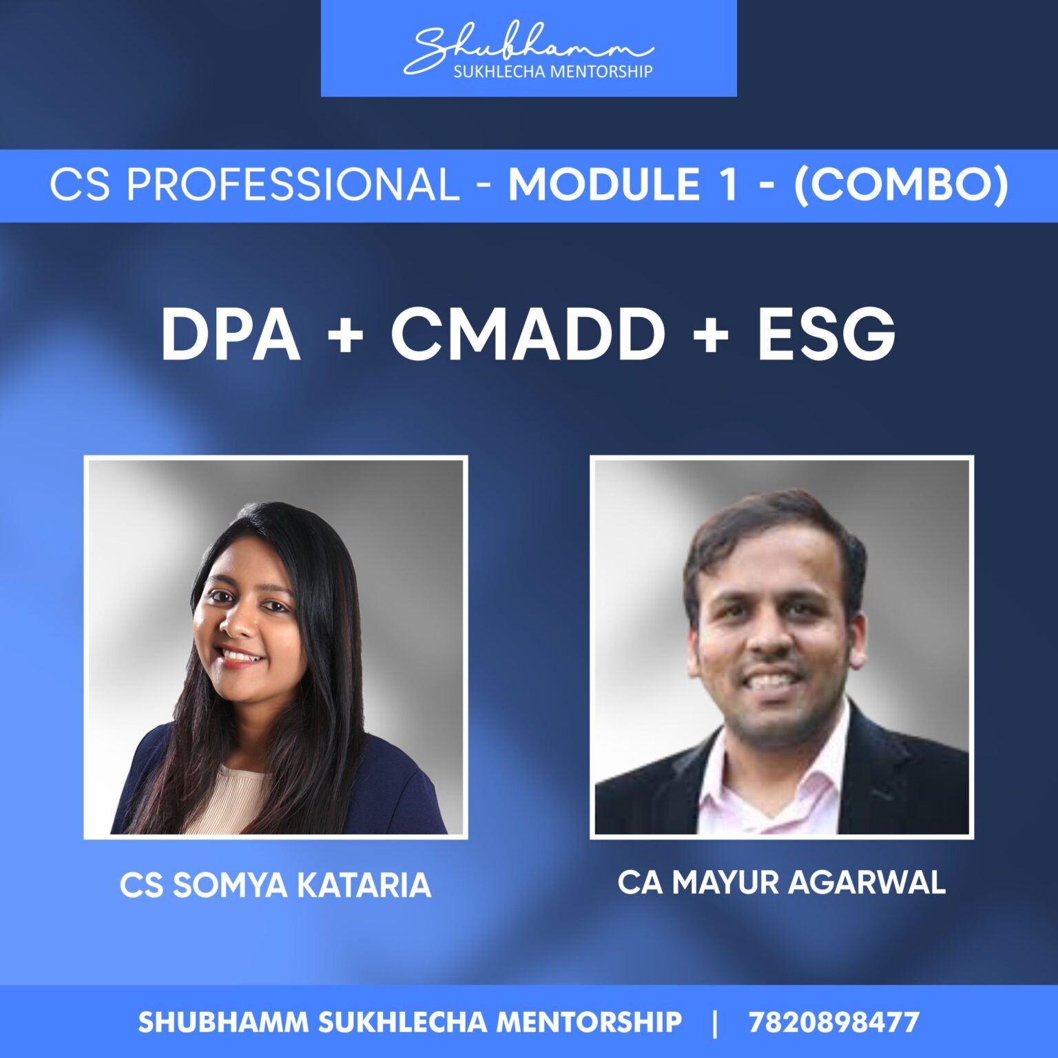 CS Professional – Shubham Sukhlecha Mentorship