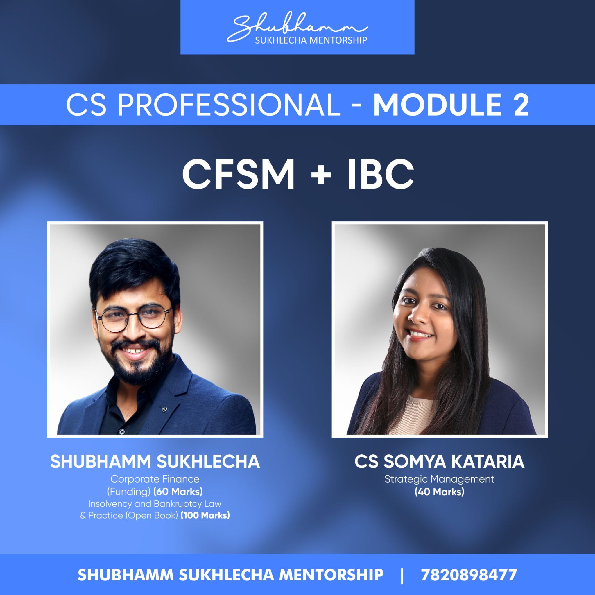 CS Professional – Shubham Sukhlecha Mentorship